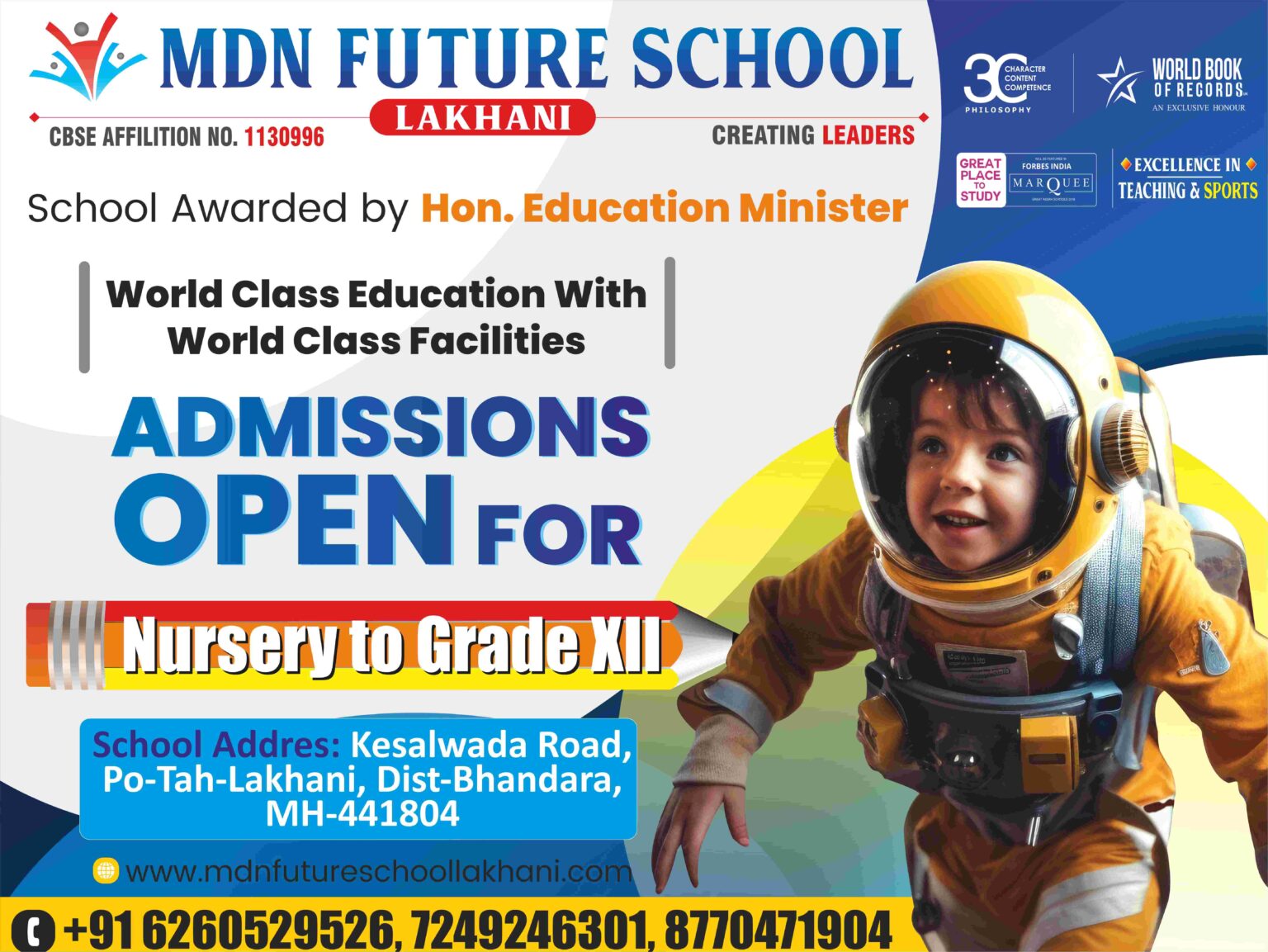 Best CBSE & 3C Curriculum School in Lakhani, Maharashtra | MDN Future School